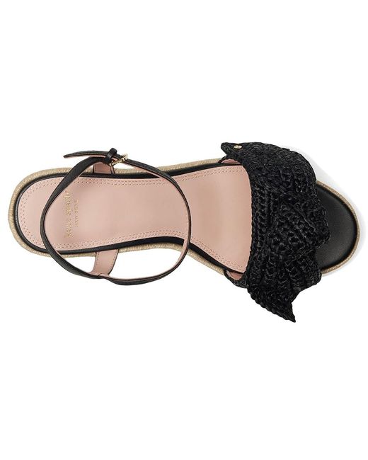 Kate Spade Leandra Raffia Espadrille Wedge Sandal Wedge Shoes, Textile ...