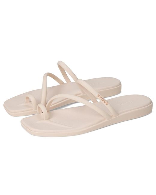 Crocs™ Miami Toe Loop Sandal Sandals in White | Lyst