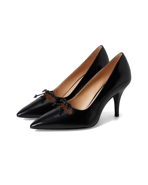 COACH Runway Pump Shoes, Leather in Black | Lyst