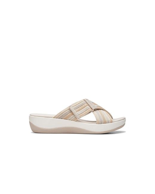 Clarks Arla Wave ( Combi) Sandals in White | Lyst