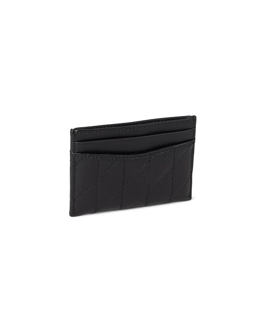 COACH Card Case With Pillow Quilting Wallet Handbags, Leather in Black ...