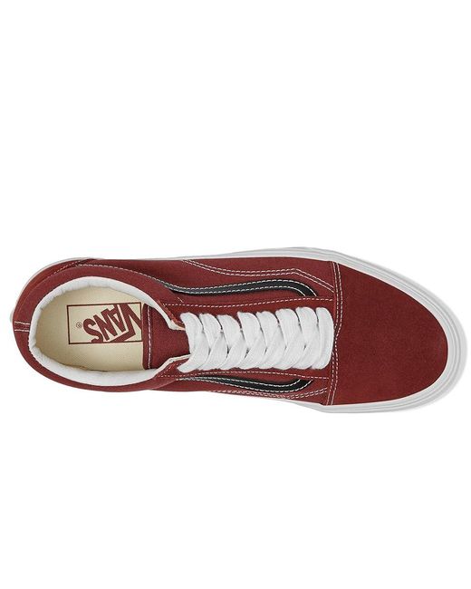 Vans Classic Canvas Skate Sneakers in Red | Lyst