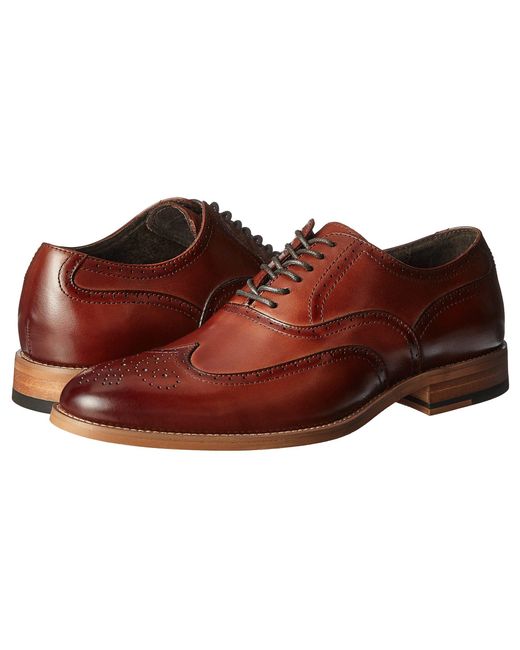 Stacy Adams Dunbar Wingtip Oxford in Brown for Men | Lyst