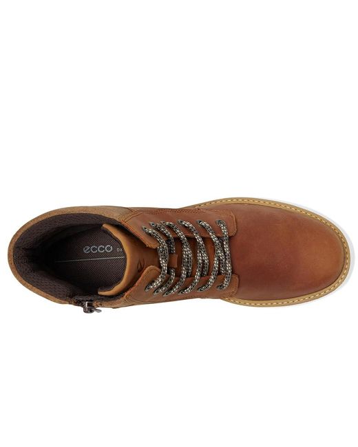 Ecco Elania Lace Boot (Cognac/Cocoa) Boots in Brown | Lyst