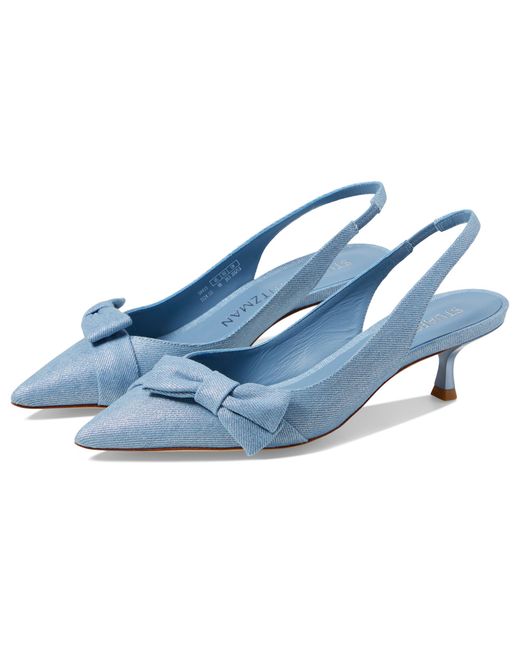 Stuart Weitzman Sofia 50 Slingback in Blue | Lyst