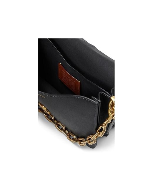 COACH Chain Tabby Shoulder Bag Handbags, Leather in Black | Lyst