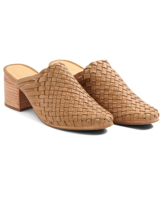 Nisolo All-day Woven Heeled Mule in Black | Lyst