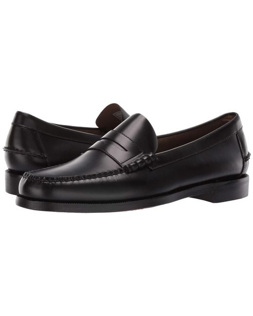 Sebago Leather Classic Dan in Black for Men - Lyst