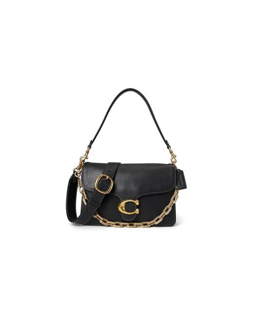 COACH Chain Tabby Shoulder Bag Handbags, Leather in Black | Lyst