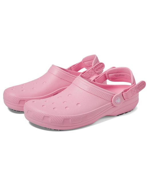 Crocs™ Classic Work Clogs in Pink | Lyst