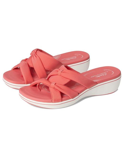 Clarks Breeze Rae Cam Sandals 7 B in Red | Lyst