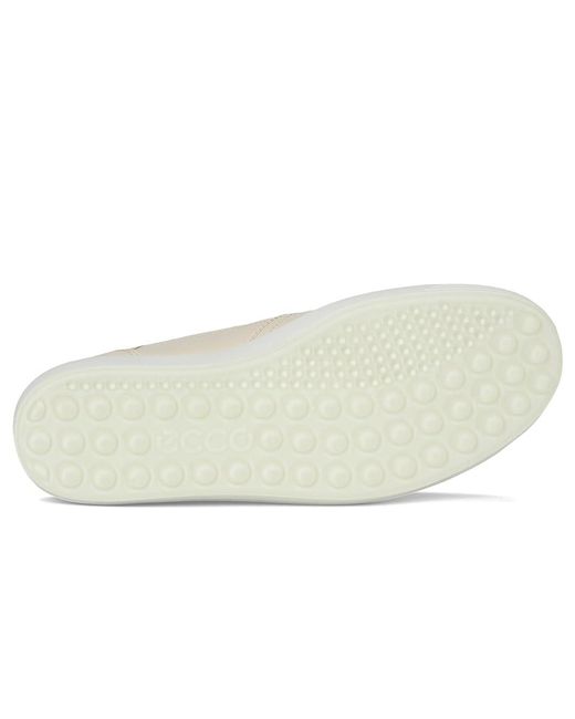 Ecco Soft 7 Easy Slip-On Sneaker Shoes Limestone/Straw, Leather in ...