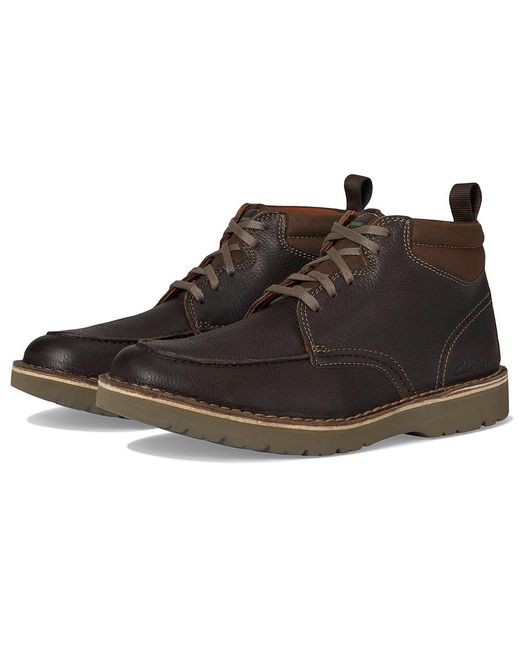 Clarks Leather Hiking Ankle Boots in Black for Men | Lyst