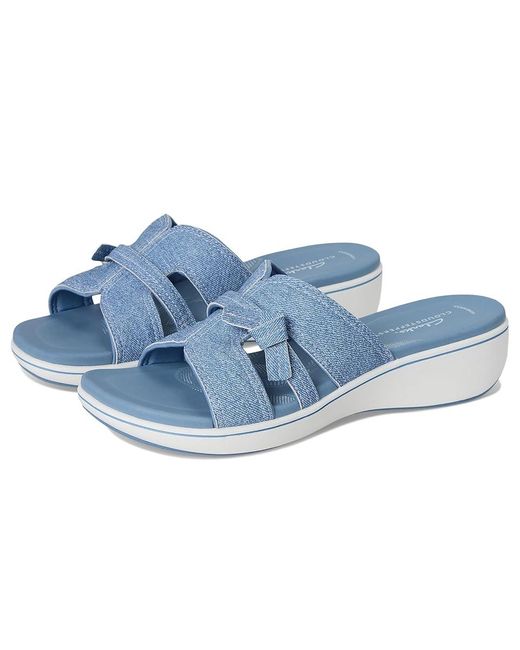 Clarks Breeze Rae Mia Sandals 12 D in Blue | Lyst