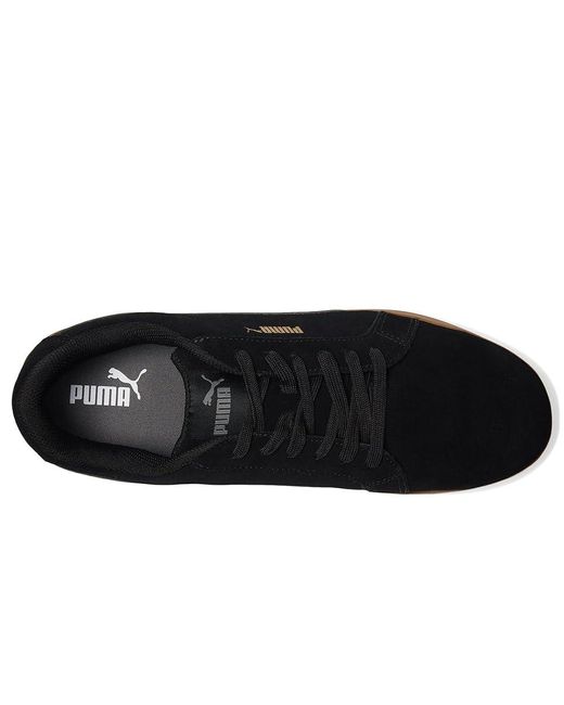 PUMA Iconic Suede Low Eh (//Gum) Work Boots in Black for Men | Lyst