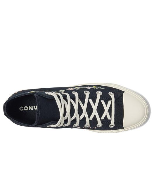 Converse Chuck Taylor All Star High-Top Platform Sneaker Shoes/Egret ...