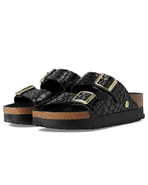 Birkenstock Papillio By Arizona Platform in Black | Lyst