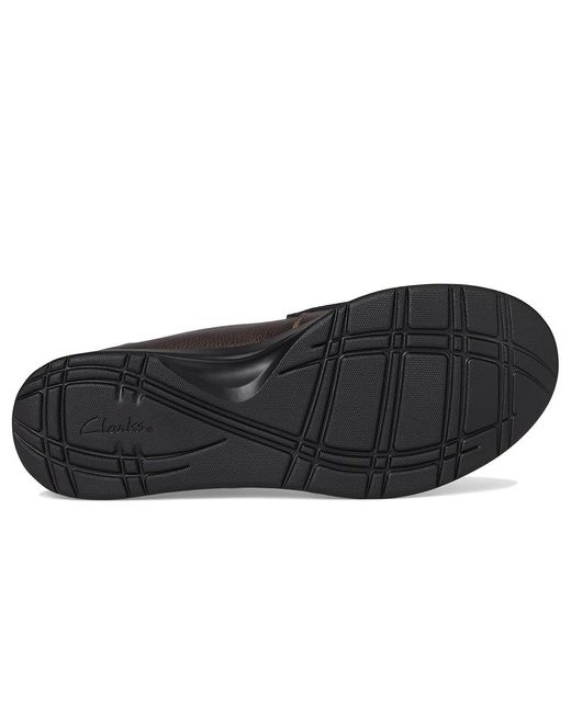 Clarks Ellowyn Penny ( Metallic Leather) Flat Shoes in Brown | Lyst