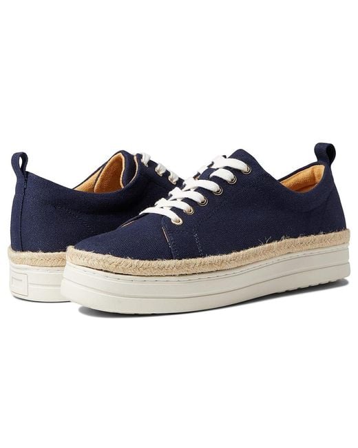 Jack Rogers Mia Platform Sneaker Shoes, Canvas in Blue | Lyst