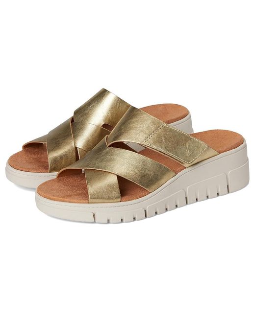 Vionic Uptown Sunset Wedge Shoes in Metallic | Lyst