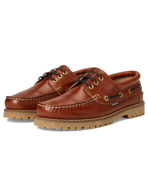 Barbour Deck Boat Shoes Shoes, Leather in Brown for Men | Lyst