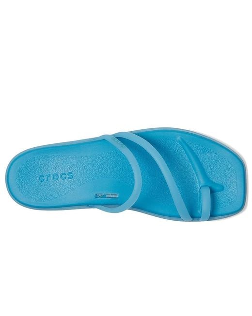 Crocs™ Miami Toe Loop Sandal Sandals in Blue | Lyst