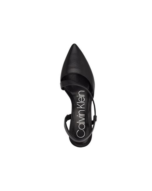 Calvin Klein Greer High Heels, Leather in Black | Lyst