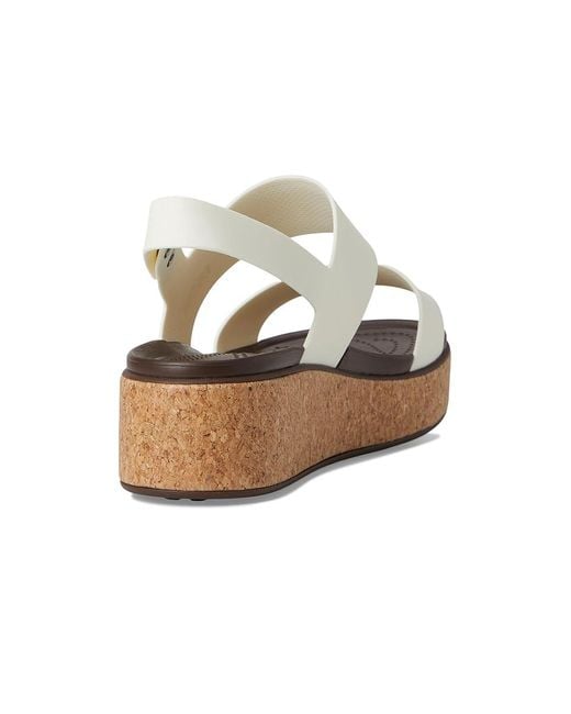 Crocs™ Brooklyn Cork Low Wedge Sandals, Synthetic in Metallic | Lyst