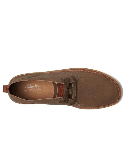Clarks Oakpark Mid (Dark Leather) Boots in Brown for Men | Lyst