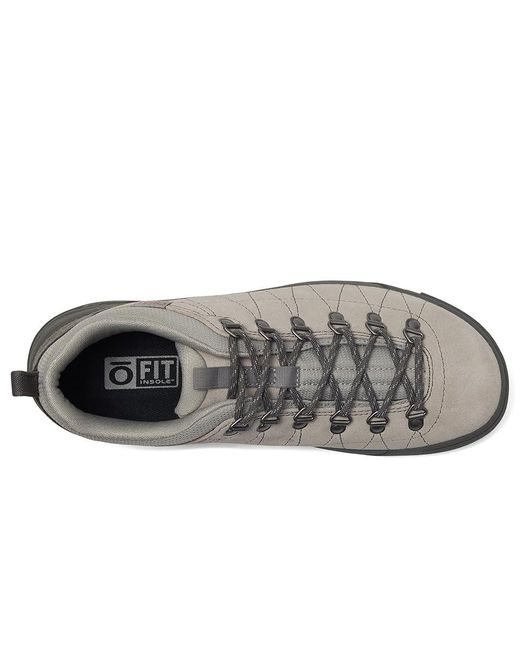 Obōz Beall Low Suede (Drizzle) Shoes in Gray for Men | Lyst