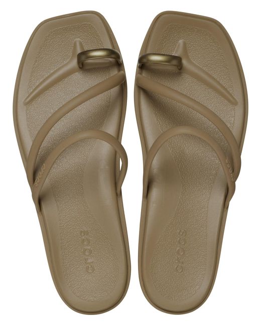 Crocs™ Miami Toe Loop Sandals Flat | Lyst