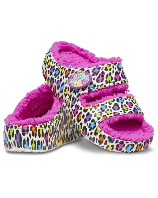 Crocs™ Lisa Frank Cozzzy Sandal in Purple | Lyst