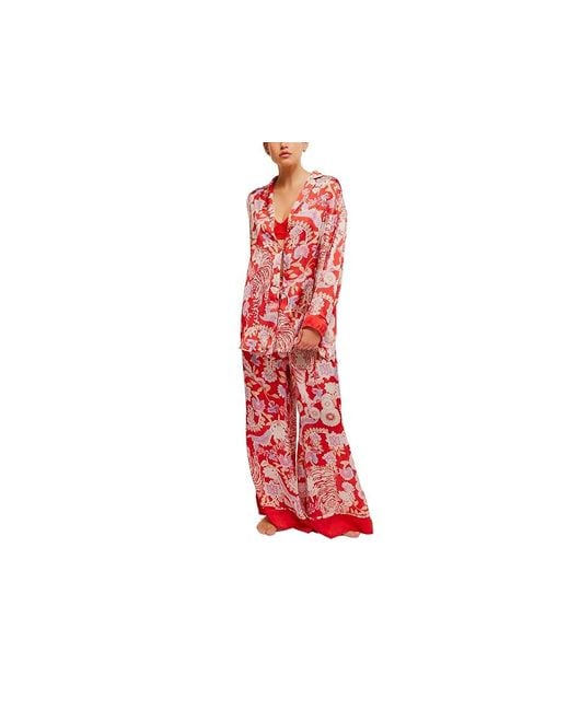 Free People Dreamy Days Pajama Set (Flame Combo) Pajama Sets in Red | Lyst