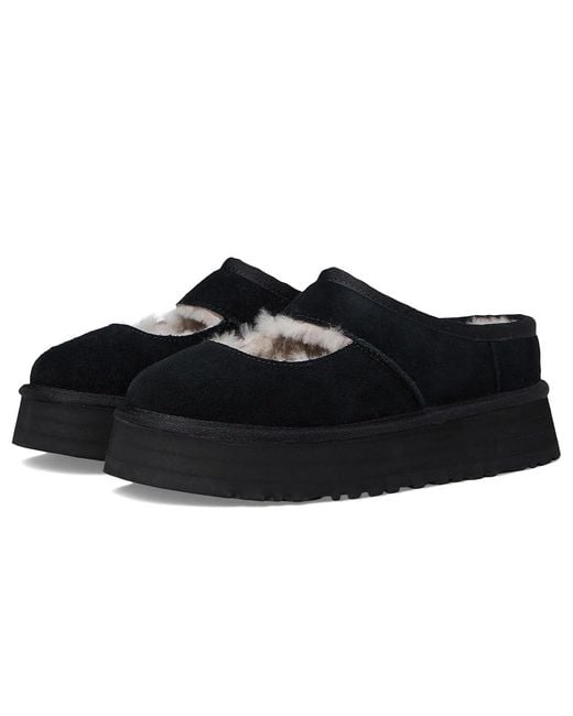 UGG Bea Mary Jane Slippers 8 B in Black | Lyst