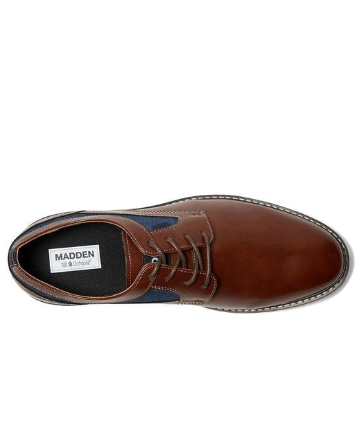 Steve Madden Mmanuel (Cognac) Lace Up Wing Tip Shoes in Brown for Men ...