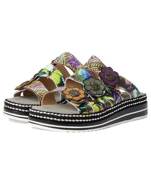 Spring Step Naomi-Monarch Wedge Shoes, Leather in Black | Lyst
