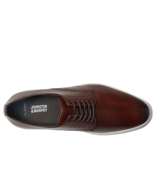 Johnston & Murphy Brody Plain Toe Shoes 8 M (D) Leather in Brown for ...