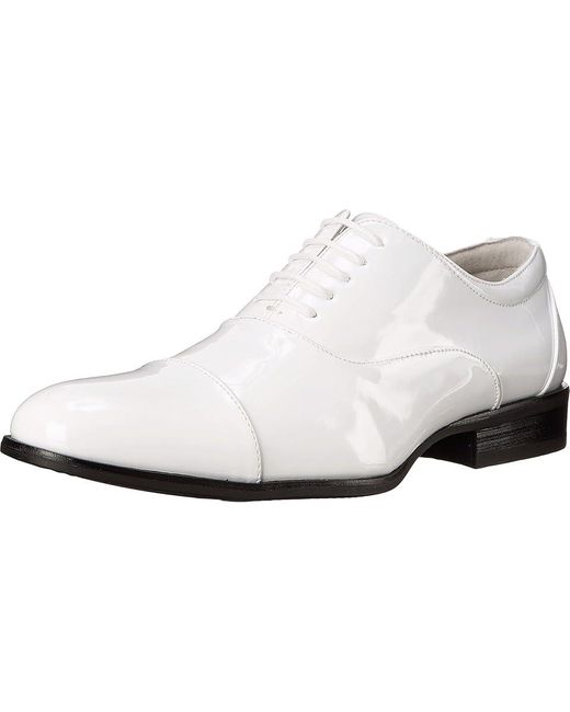 Stacy Adams Gala Cap Toe Oxford ( Patent) Lace Up Cap Toe Shoes in ...