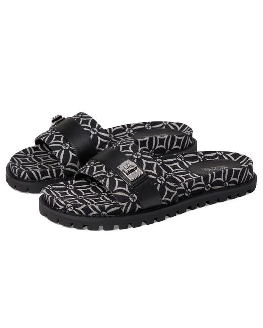 MICHAEL Michael Kors Synthetic Padma Slide in Black | Lyst MICHAEL Michael Kors Synthetic Padma Slide in Black | Lyst
