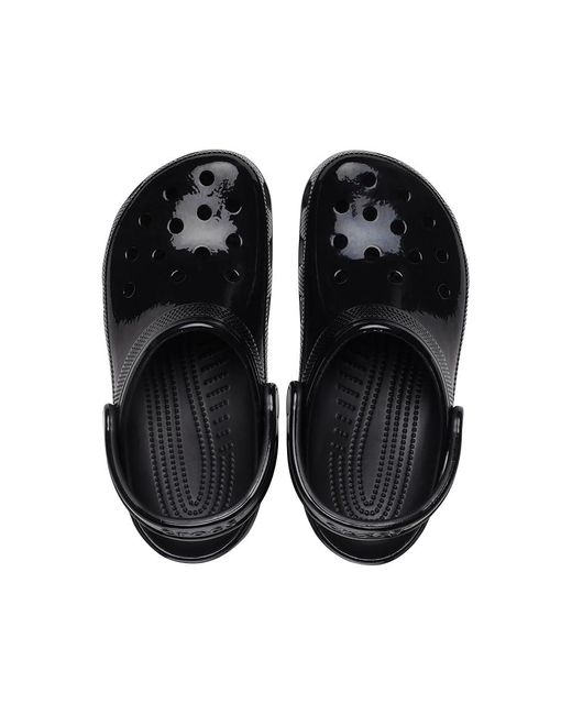 Crocs™ Classic High Shine Clog in Black | Lyst