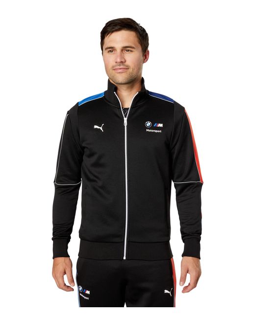 PUMA Synthetic Bmw Motorsport Mt7 Track Jacket in Black for Men | Lyst