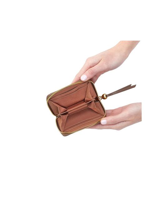 Hobo International Hart Card Case (Dark Elm) Bags in Brown | Lyst