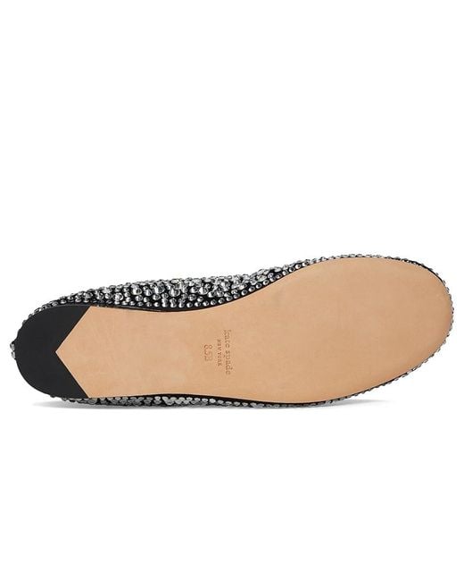 Kate Spade Violette Mary Jane Ballet Flat Flat Shoes, Leather in Black ...