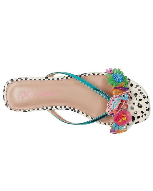 Betsey Johnson Avin Wedge Shoes, Synthetic in White | Lyst