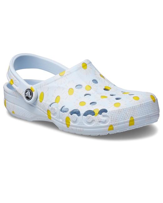 Crocs™ Baya Seasonal Printed Clog (Mineral/ Sun Shine) Shoes in Blue | Lyst
