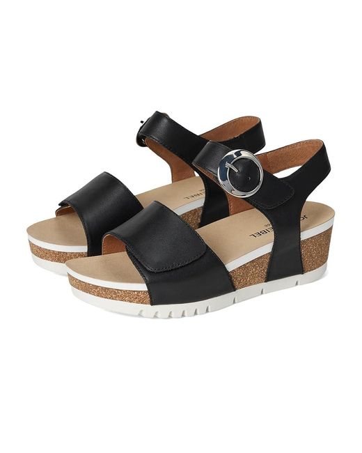 Josef Seibel Quinn 16 Sandals, Leather in Black | Lyst