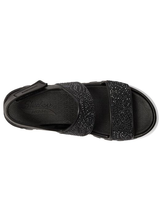 Skechers Foamies Arch Fit Footsteps Double Band With Rhinestones ...