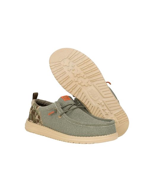 HeyDude Wally Funk Hunt Camo (Camo) Lace-Up Boots in Black for Men | Lyst