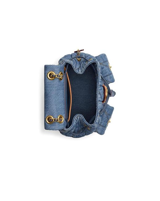 COACH Tabby Backpack Handbags, Denim/Leather in Blue | Lyst