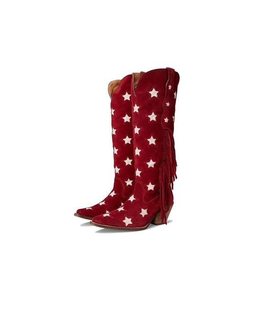 Dingo Super Star Cowboy Boots 7 B in Red | Lyst